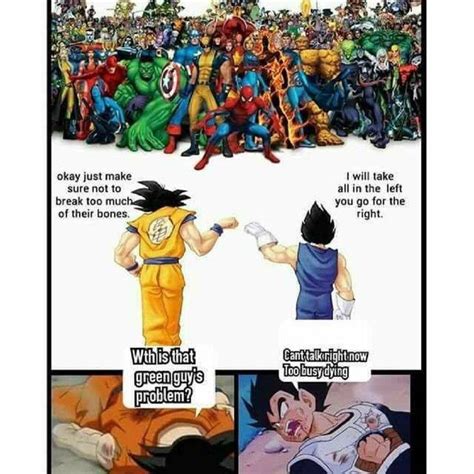 Goku And Vegeta Fist Bump Make Sure Not To Break Too Much Of Their
