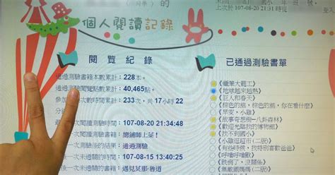 我們這一家 107年暑期目標喜閱網40 000點達標