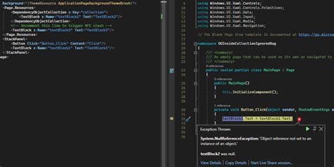 Named Element Inside Collection In Resources Is Null When There Are Other Entries In The