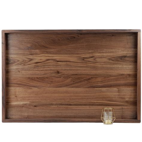 Magigo 36 X 24 Inches Extra Large Rectangle Black Walnut Wood Ottoman