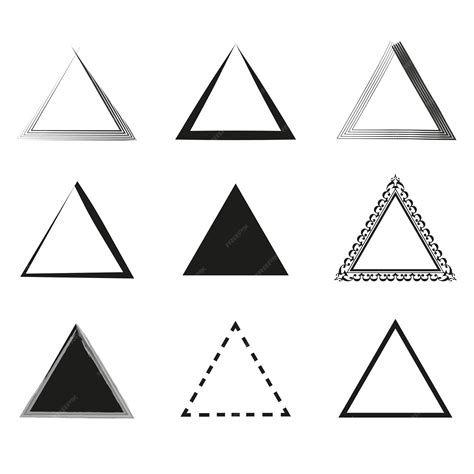 Premium Vector Triangles Brush In Line Art Style Geometric Shape Vector Illustration Premium Vector Triangles Brush In Line Art Style Geometric Shape Vector Illustration