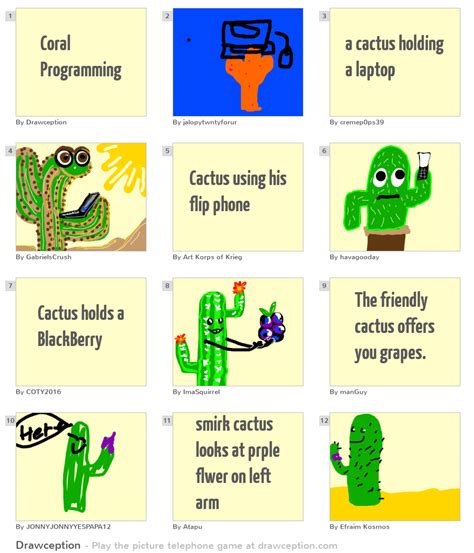 Coral Programming Drawception