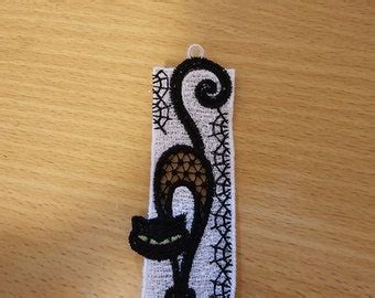 Fsl Embroidered Lace Cross Bookmark Etsy