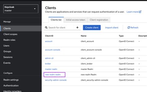 What To Do With The Default Clients In Your Newly Created Keycloak Realm