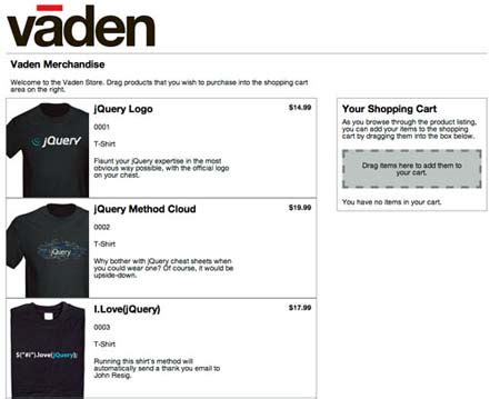 Excellent JQuery Drag And Drop Shopping Cart Tutorials And Plugins