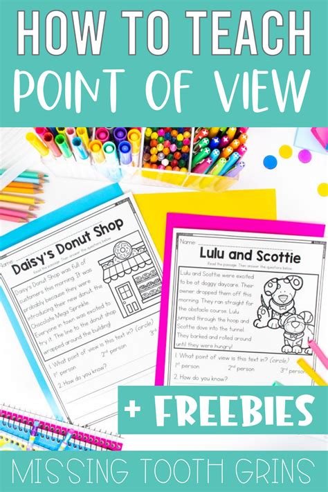 Reading Comprehension Strategy Point Of View Missing Tooth Grins