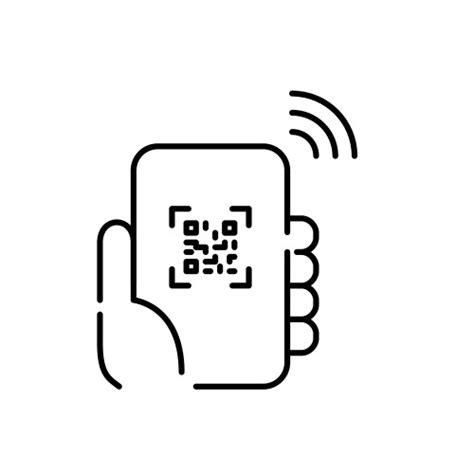 Hand Holding Phone Scanning Qr Vector Images Over 510