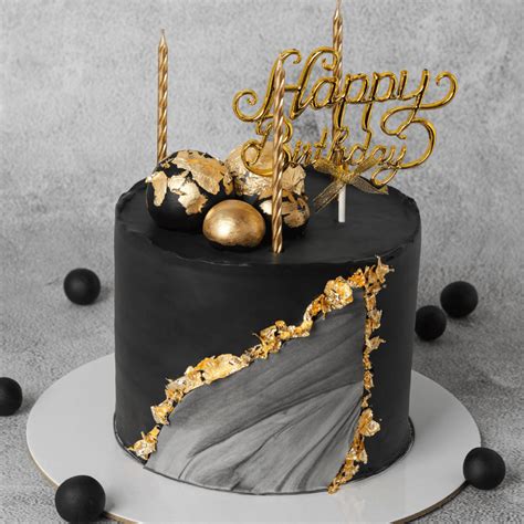 Black And Gold Cake Designs Black Gold And White Celebration Cake