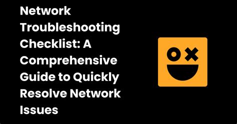 Network Troubleshooting Checklist Checklist Gg