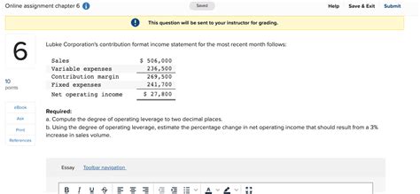 Solved Online Assignment Chapter 6 I This Question Will Be