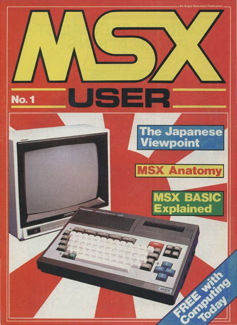 Msx User 1 Argus Specialist Publications Generation Msx