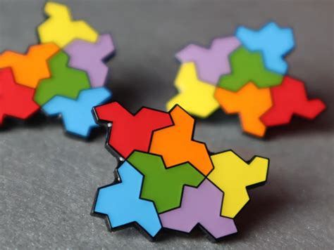 Aperiodic Pride Pin Badge Maths Gear Mathematical Curiosities