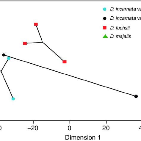 Non Metric Multidimensional Scaling Of The Relative Proportions Of