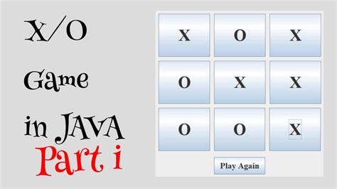 02 Tac Tic Toy X O Game Java Netbeans Part 1 Youtube