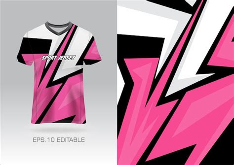 팀 유니폼 벡터용 스포츠 레이싱 저지 디자인 템플릿 프리미엄 벡터