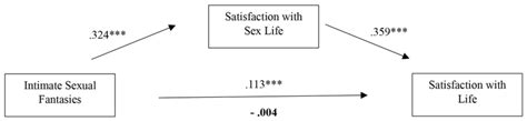 Model Of Satisfaction With Sex Life As A Mediator Between The Frequency Download Scientific