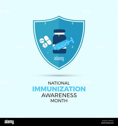 National Immunization Awareness Month Vector Concept For Banner Poster