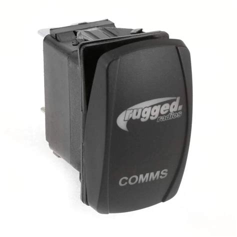 Rugged Radio Waterproof Rocker Switch For Rugged Communication System