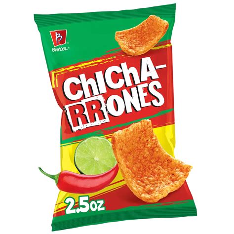 Barcel Chicharrones Sharing Size Bag Chili Pepper And Lime Puffed Wheat
