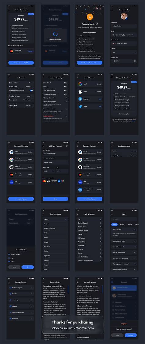 Voxify Ai Text To Speech App Ui Kit Behance