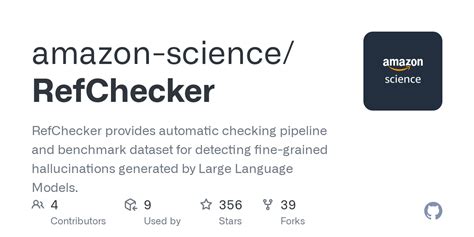RefChecker Notebooks Refchecker Usages Ipynb At Main Amazon Science