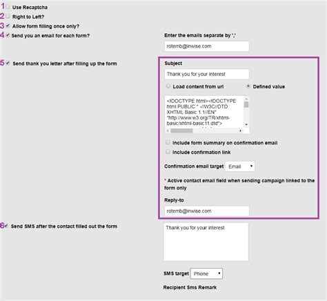 Create And Edit Form Inwise
