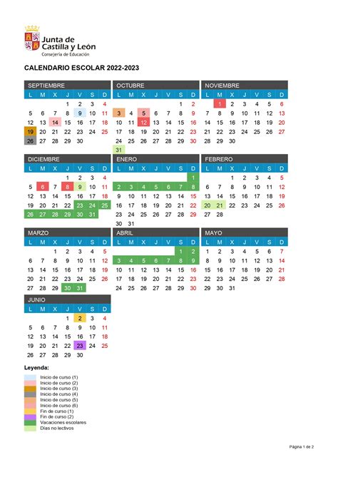 Calendario Escolar Girona 2022