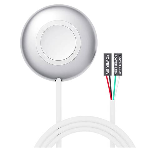 Qdjz 16m Desktop Computer Power Switch Aluminum Alloy Pc Power Supply Onoff Switch Computer