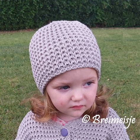 Patroon Muts Wafelsteek Beschrijving 7 Maten Breimeisje Nl
