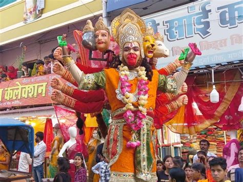 Dussehra Festival Floating Ceremony In Mandideep मंडीदीप में दशहरा