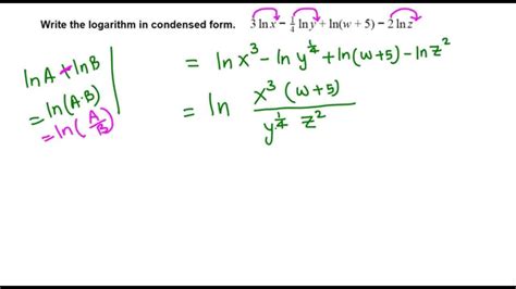 How To Write Single Logarithms