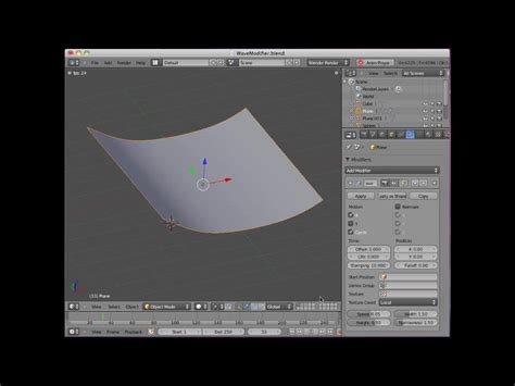 8 Wave Modifier By Neal Hirsig Video Blenderheads Indiedb