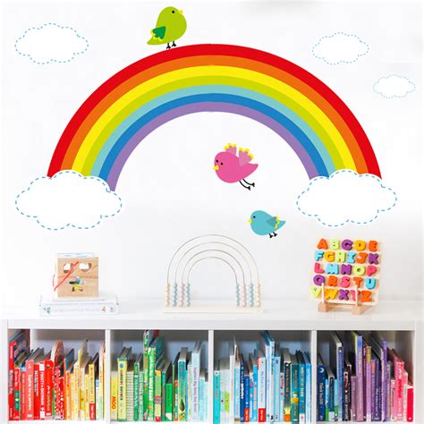 Наклейки на шкафчики для детского сада радуга 96 фото