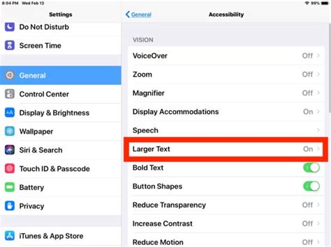 Guide To Make Text Size Much Larger On Ipad Page Start
