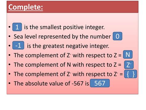Ppt The Set Of Integers Powerpoint Presentation Free Download Id