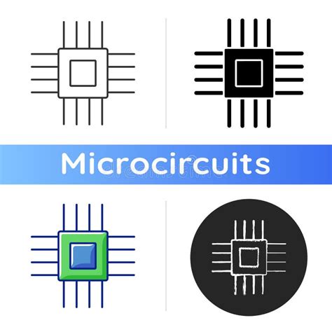 Diy Electronic Micro Board With A Microcontroller Stock Vector Illustration Of Connection