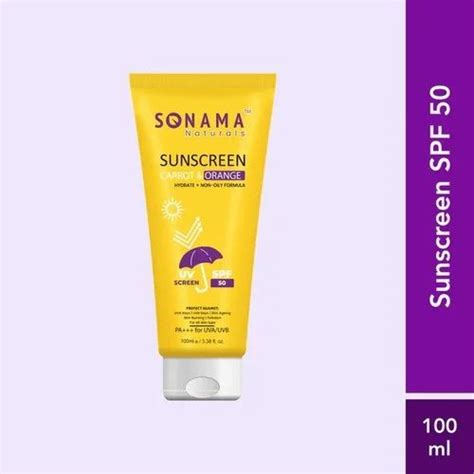 Orange Sunscreen Thirdparty Manufacturer Packaging Size 100 Ml Spf