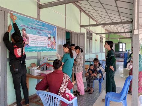 သံတောင်ကြီးမြို့နယ်တွင် အသက်၂နှစ်အောက် ကလေးငယ်များအား ပုံမှန်ကာကွယ