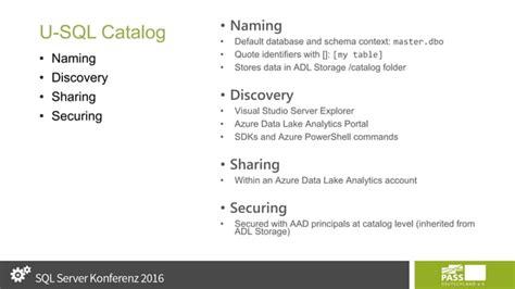U Sql Azure Data Lake Analytics For Developers Pptx
