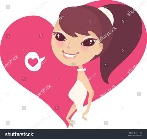 Cute Pinky Girl Royalty Free Stock Vector Avopix Com