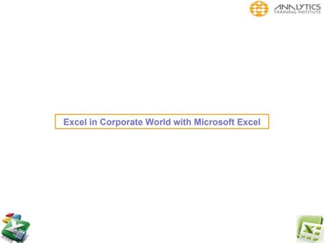 Data Analysis With Ms Excel Pptx