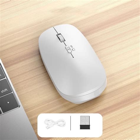 Wholesale 1600DPI Wireless 2 4G Bluetooth Computer Mouse Laptop Optical Mouse White From China
