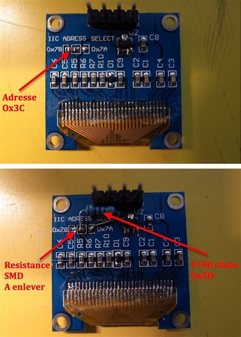 Tuto Utilisation De 2 Ecrans Oled Sur La Même Ligne I2ccrans