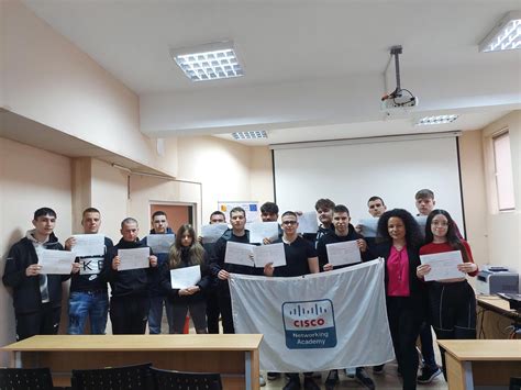 Новите сертифицирани Cisco специалисти от ПГЕХТ ПГЕХТ Проф Асен Златаров гр Плевен