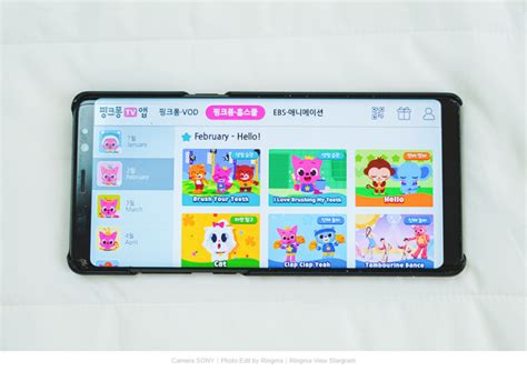 핑크퐁 홈스쿨 2월 월령프로그램 앱 교재 활용하기 네이버 블로그