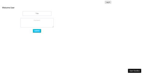 Notes App Codesandbox