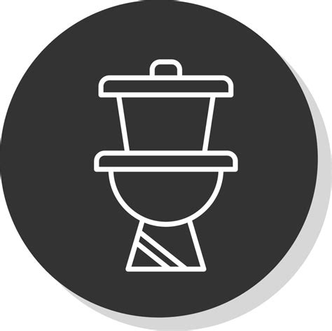 Wc Line Shadow Circle Icon Design 43863451 Vector Art At Vecteezy