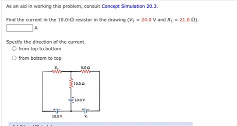 Solved As An Aid In Working This Problem Consult Concept Chegg Com