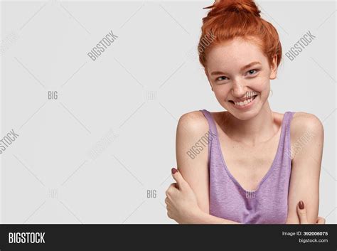 Redhead Shy Woman Image Photo Free Trial Bigstock