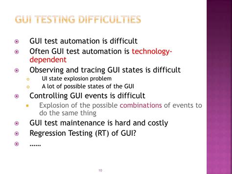 ppt chapter 19 gui testing powerpoint presentation free download